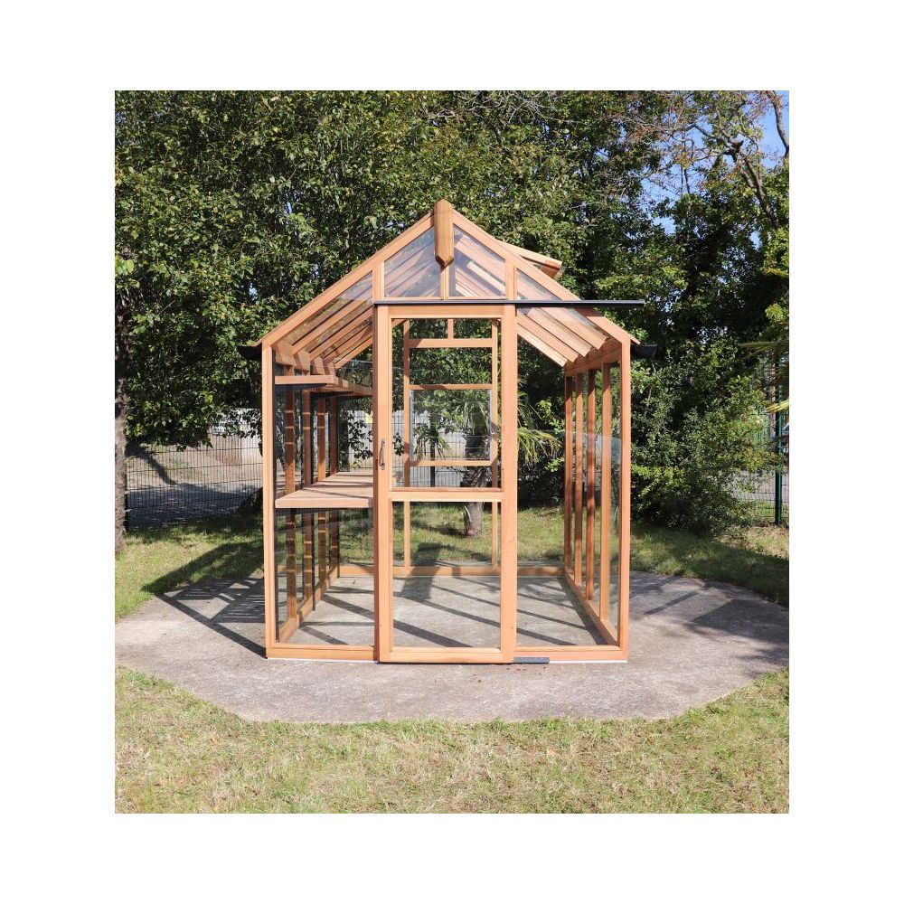 Houten tuinkas Royal Classic 106A,, veiligheidsglas 4mm/1 ...