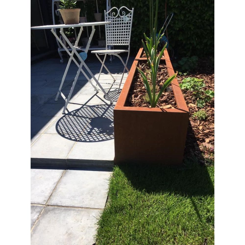 Geroba rechthoekige plantenbak Artesa B16 1500x500x600mm - Cortenstaal ...