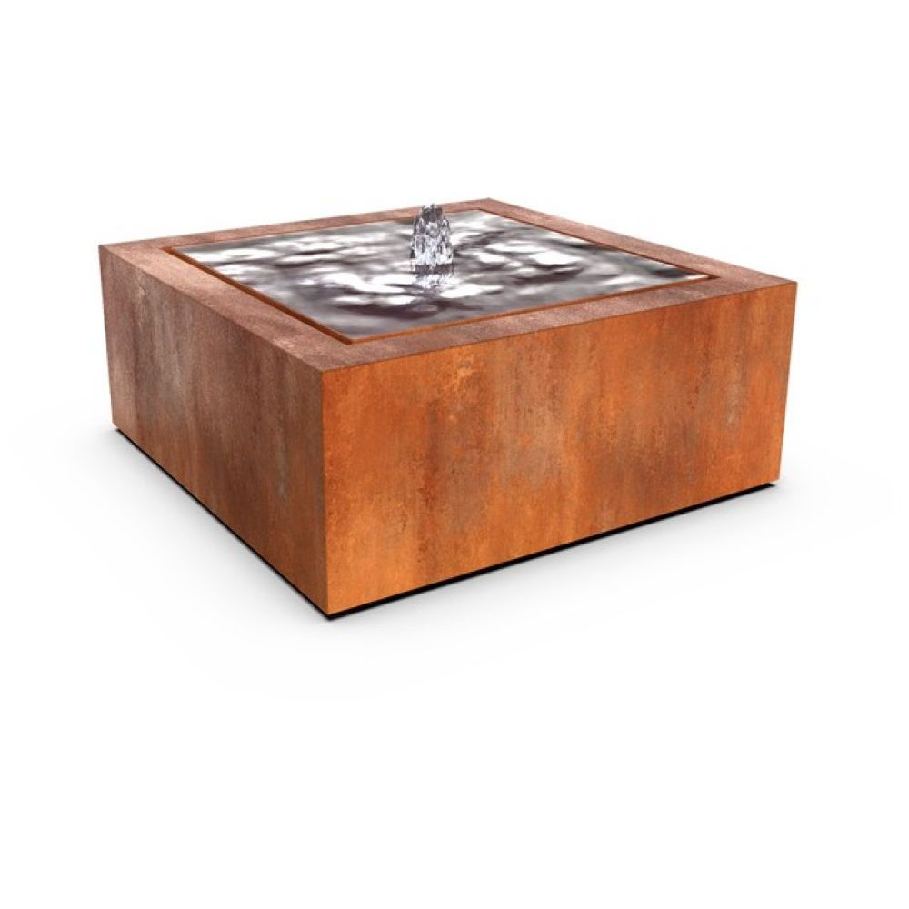 Geroba watertafel vierkant Taula QC1 1200x1200x400mm - Cortenstaal ...