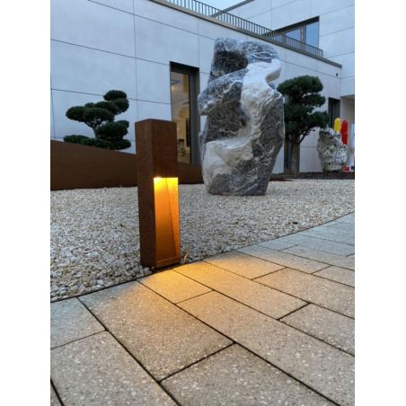 Geroba tuinlamp Argia C2 600mm - Cortenstaal - Tuinkasdirect.nl