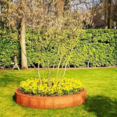 Geroba boomring ROEDG6 2000x2000x290mm - Cortenstaal - Tuinkasdirect.nl