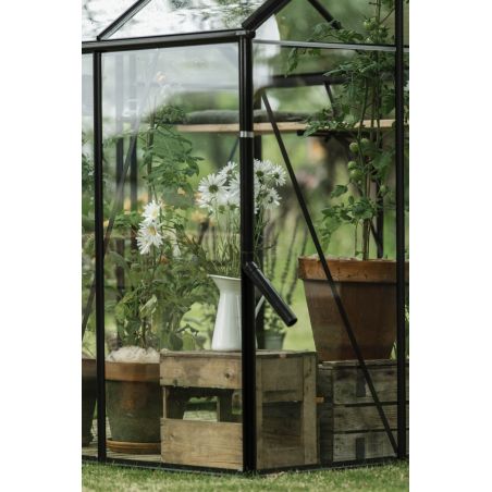 Royal Well tuinkas Kate 1 met veiligheidsglas en fundering - zwart ...