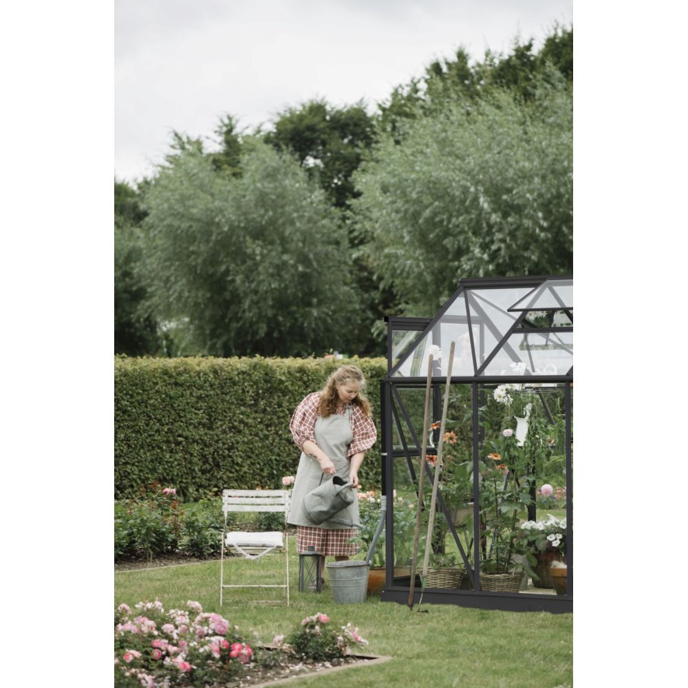 Royal Well tuinkas Mary 1 met veiligheidsglas en fundering - zwart ...