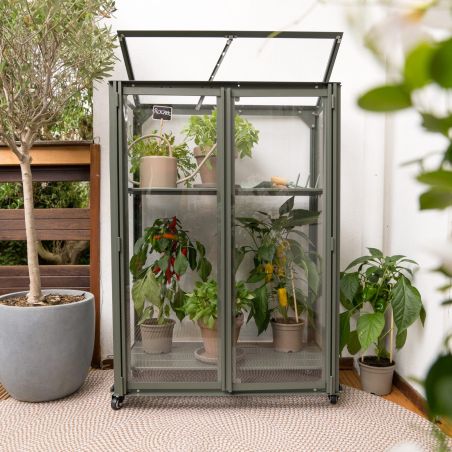 Royal Well kweekkast Urban Grower medium - grijsgroen - Tuinkasdirect.nl