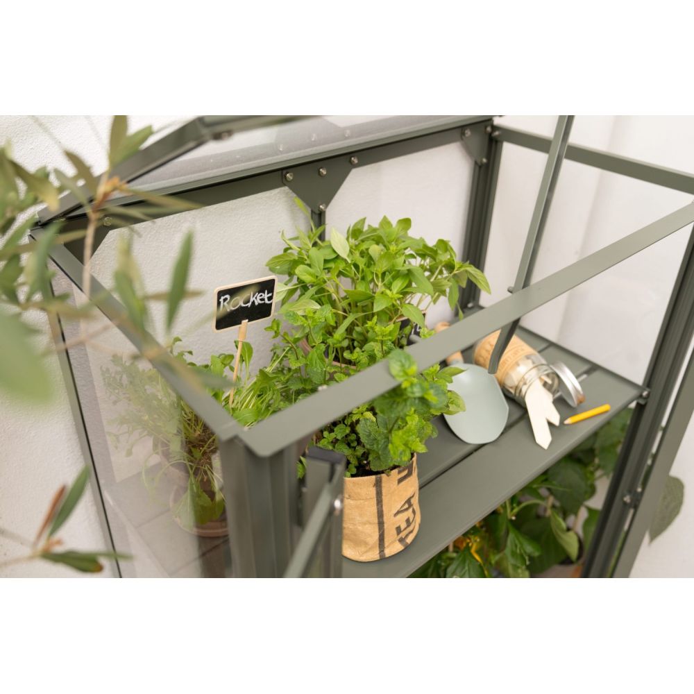 Royal Well kweekkast Urban Grower medium - grijsgroen - Tuinkasdirect.nl